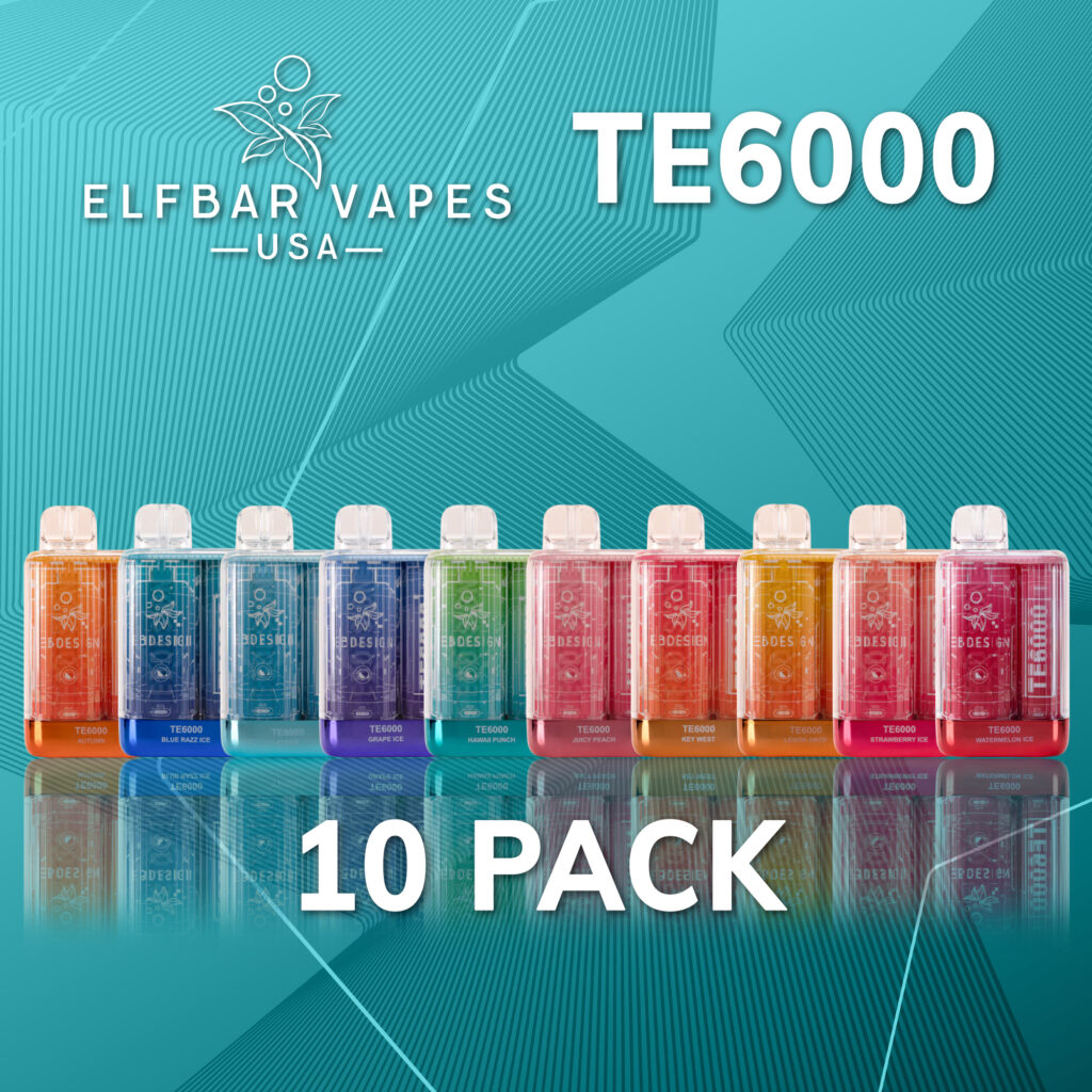 Elf Bar TE6000 Disposable Vape 10 Pack | Elf Bar Vapes USA
