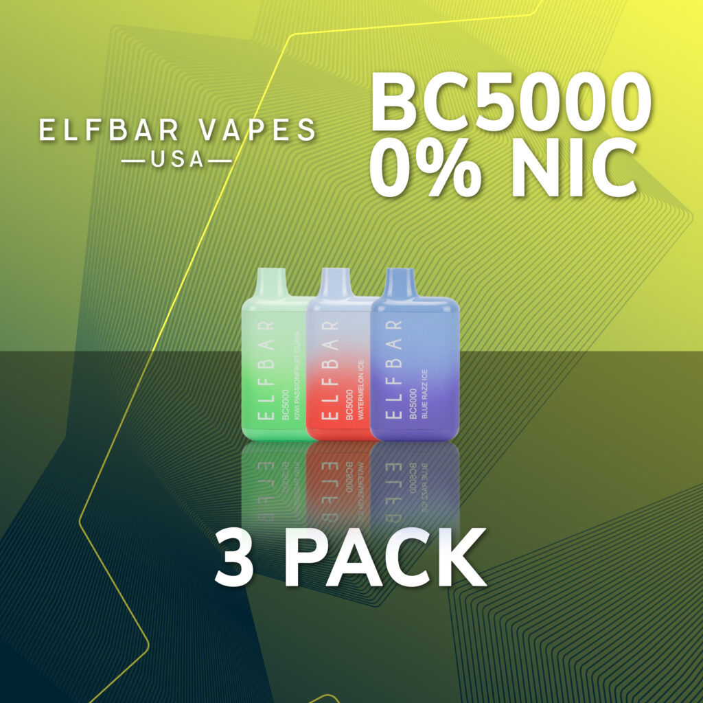 ElfBar BC5000 0% NIC 3 Pack | Elf Bar Vapes USA