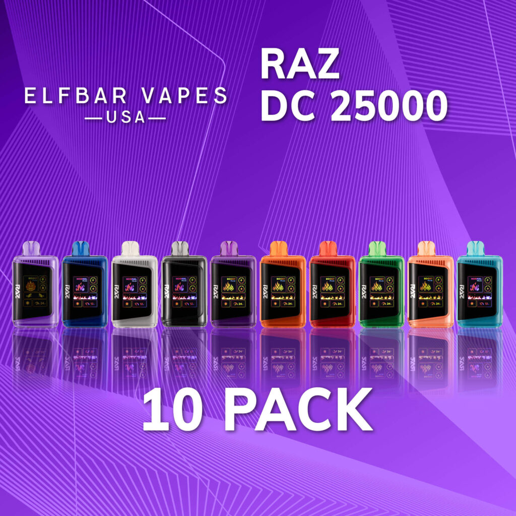 RAZ DC25000 Disposable Vape - 10 Pack | Elf Bar Vapes USA