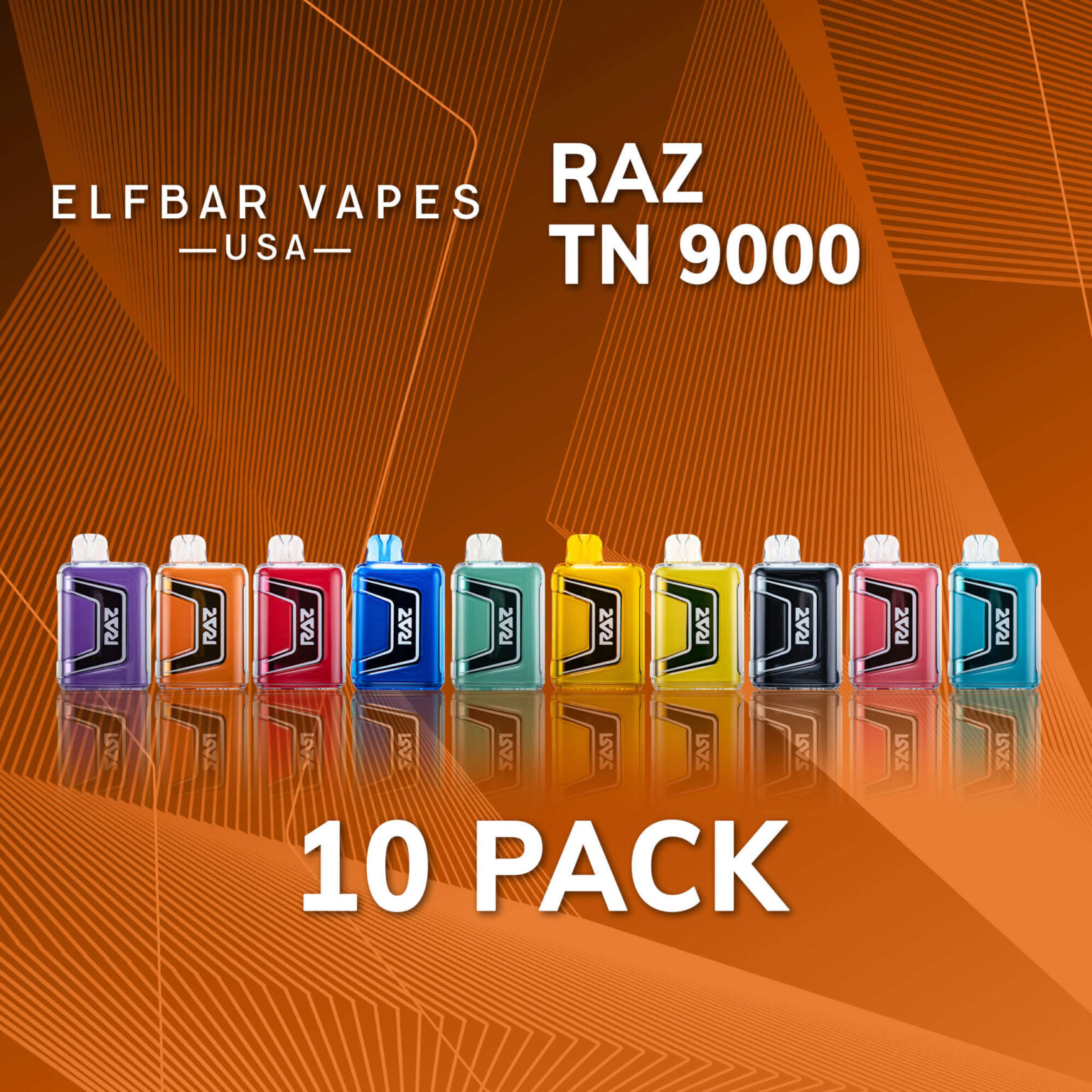 RAZ TN9000 Disposable Vape - 10 Pack | Elf Bar Vapes USA